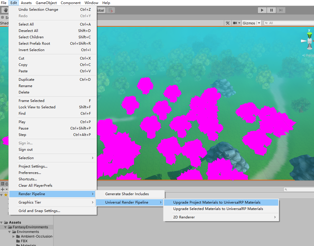 如何修复URP引发粉色素材问题（unity 2019）-Unity爱好者